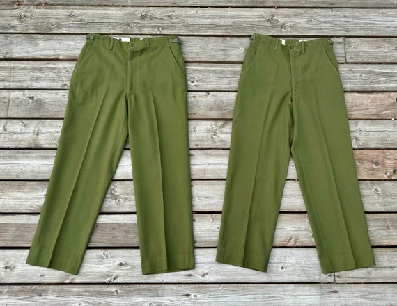 1950s US Army M-51 Wool Field Trousers / Korean War M… - Gem