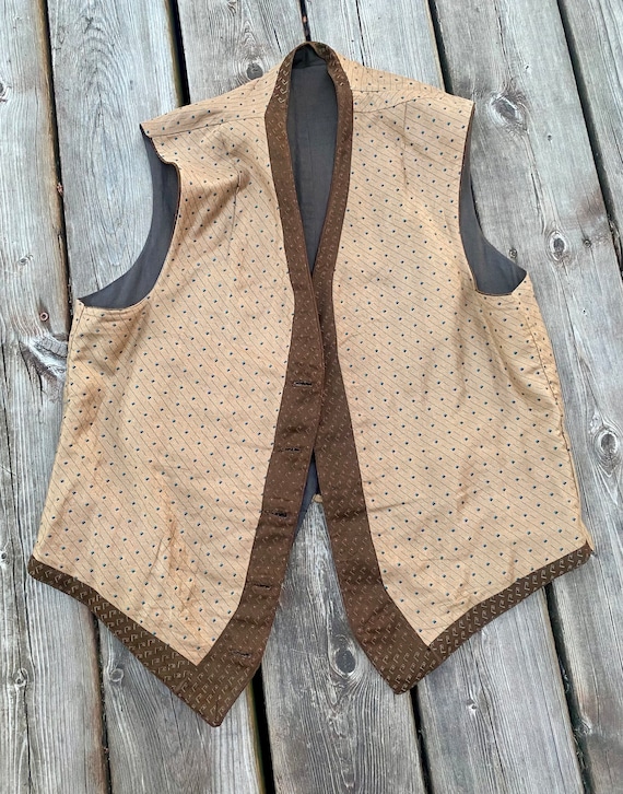 1910s 1920s Suit Odd Vest / Art Deco Victorian / Abst… - Gem