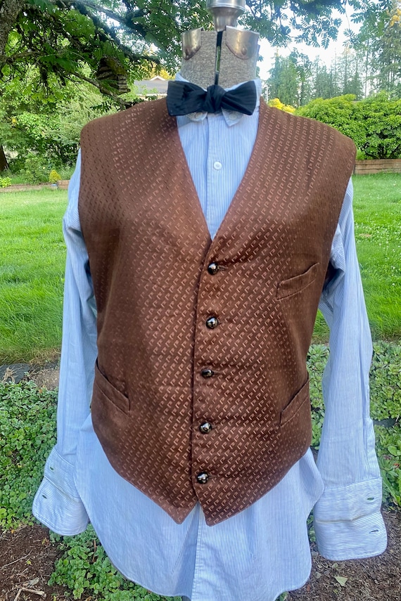 1910s 1920s Suit Odd Vest / Art Deco Victorian / Abst… - Gem