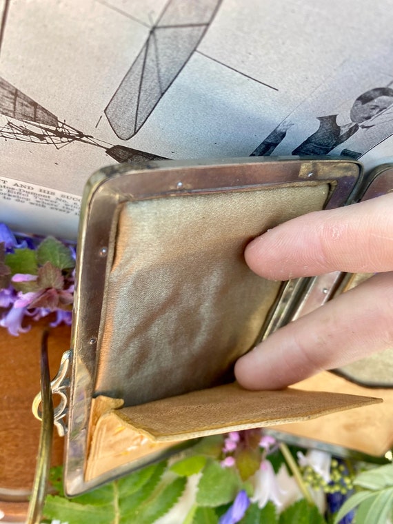 1800s 1900s Victorian Floral Wallet / Real Leather E… - Gem