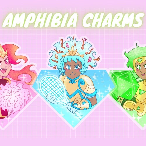 Amphibia Calamity Trio Sasha Anne Marcy Acrylic Keychains - Etsy UK