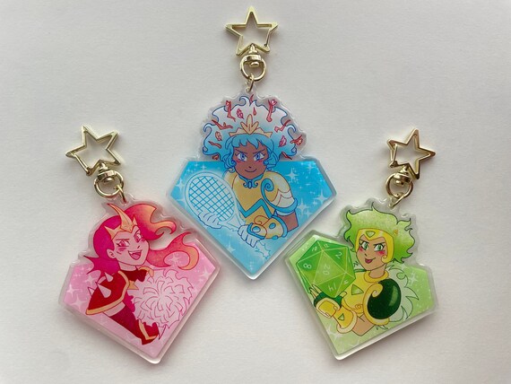 Amphibia Trio Acrylic Charms - Etsy