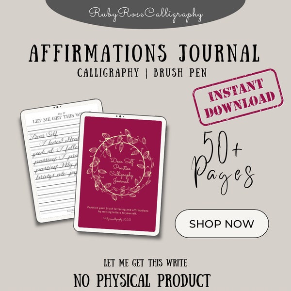 Affirmation Journal - Etsy
