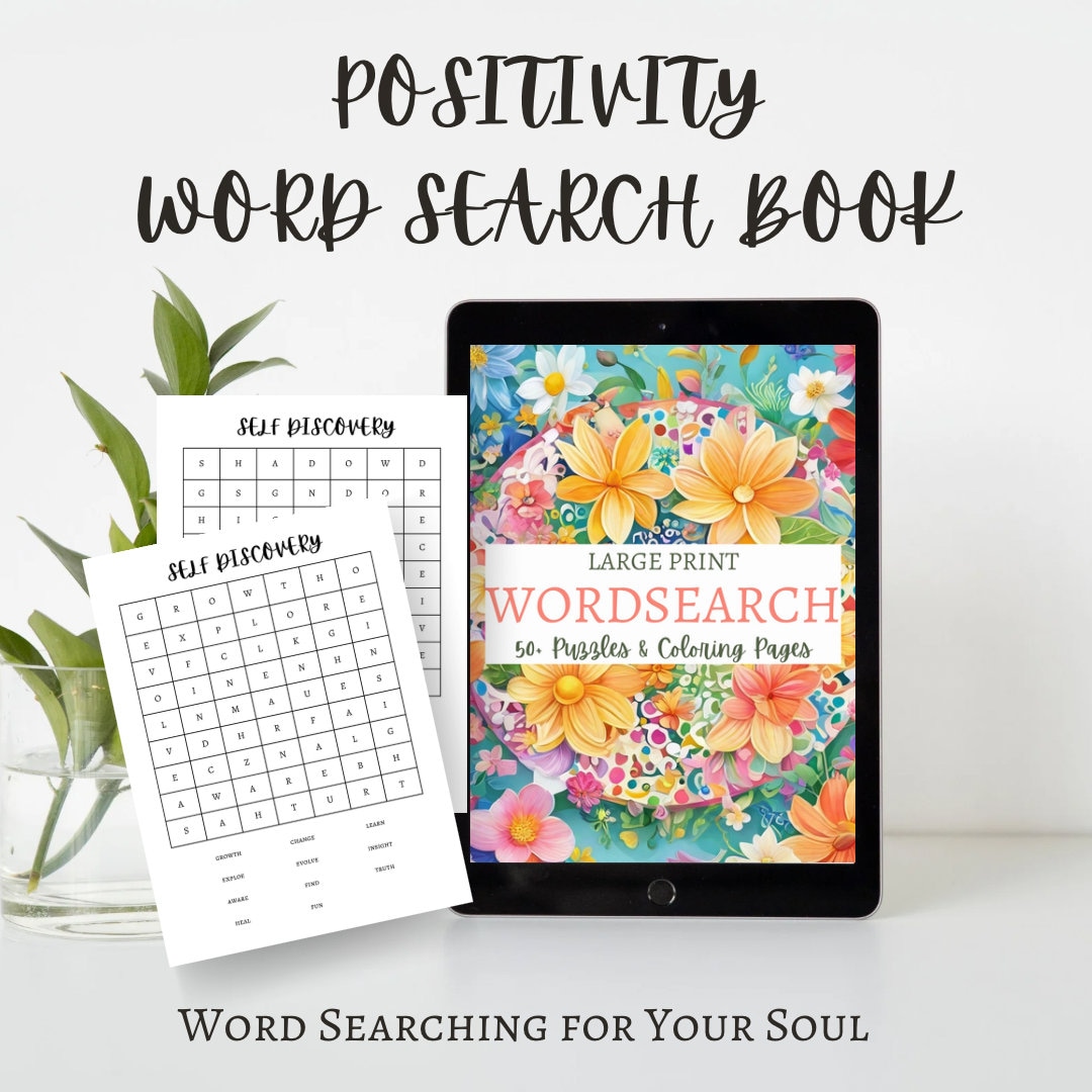 50 Page Word Search Printable Puzzle Instant Download, Printable Puzzle ...