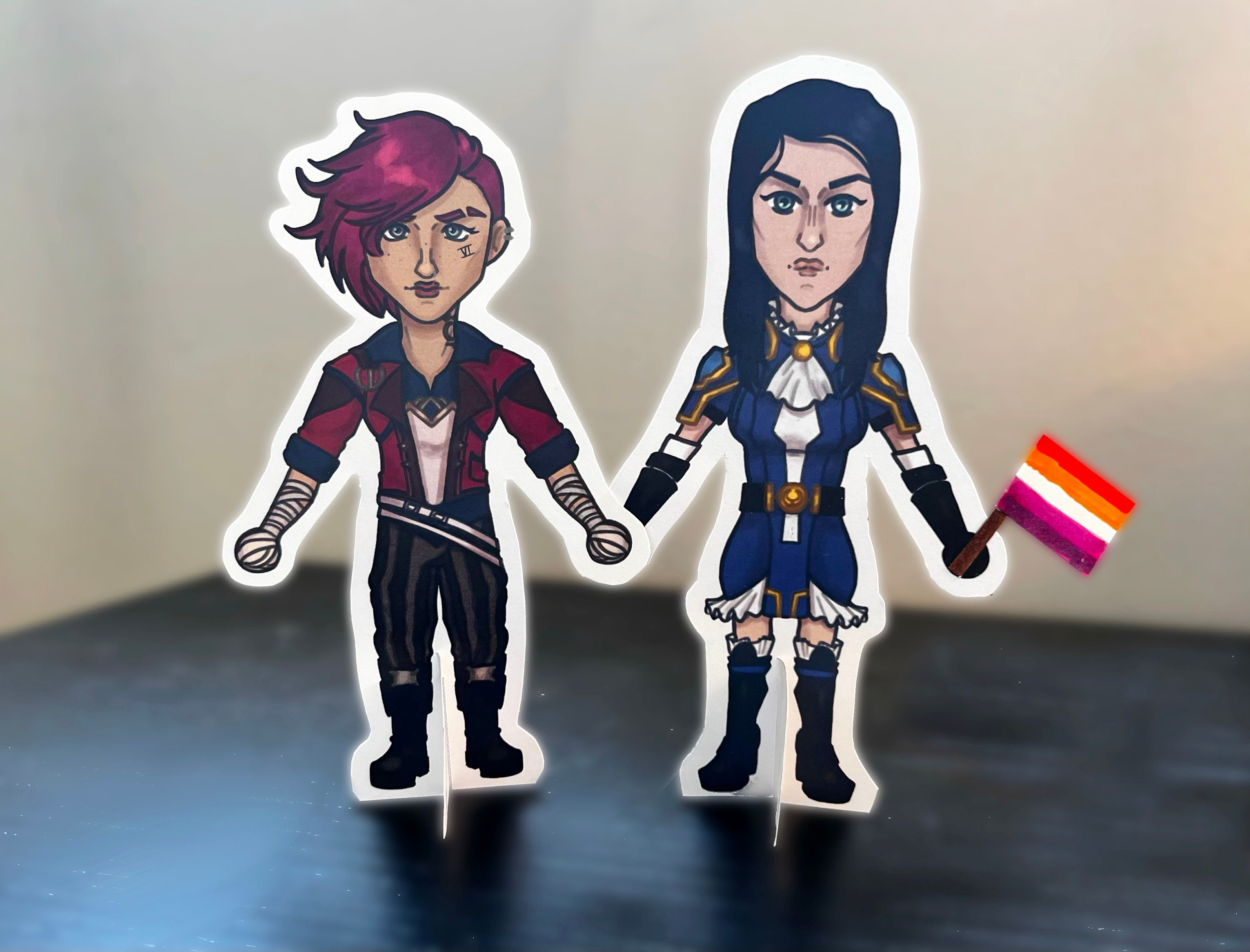 Arcane Chibi Printables Main Set jayce,mel,viktor,vi,jinx,caitlyn,silco ...