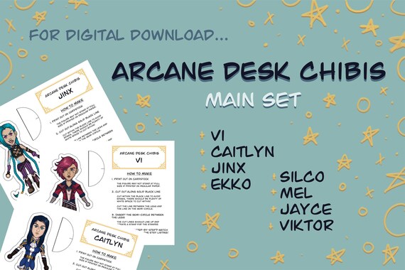 Arcane Chibi Printables Main Set - Etsy