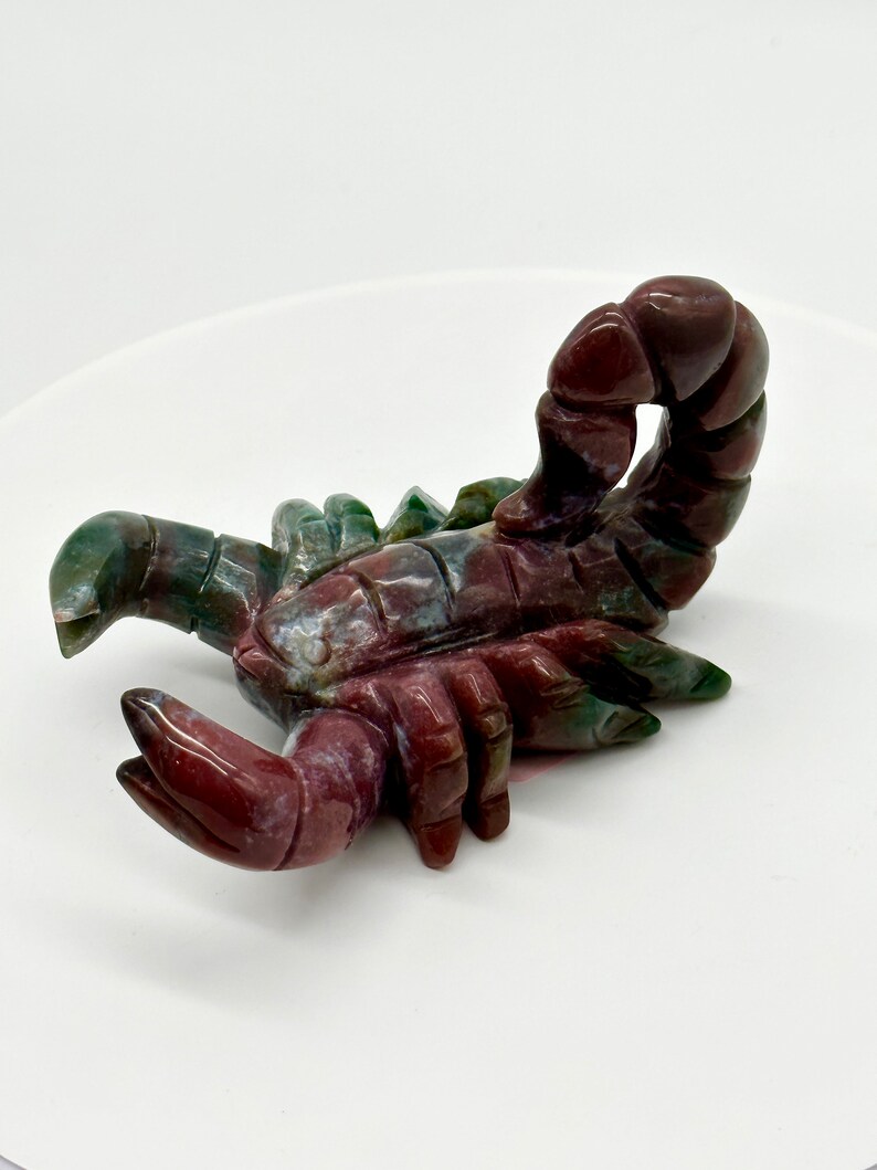Ocean Jasper Scorpion Carving OJ Carving Ocean Jasper - Etsy