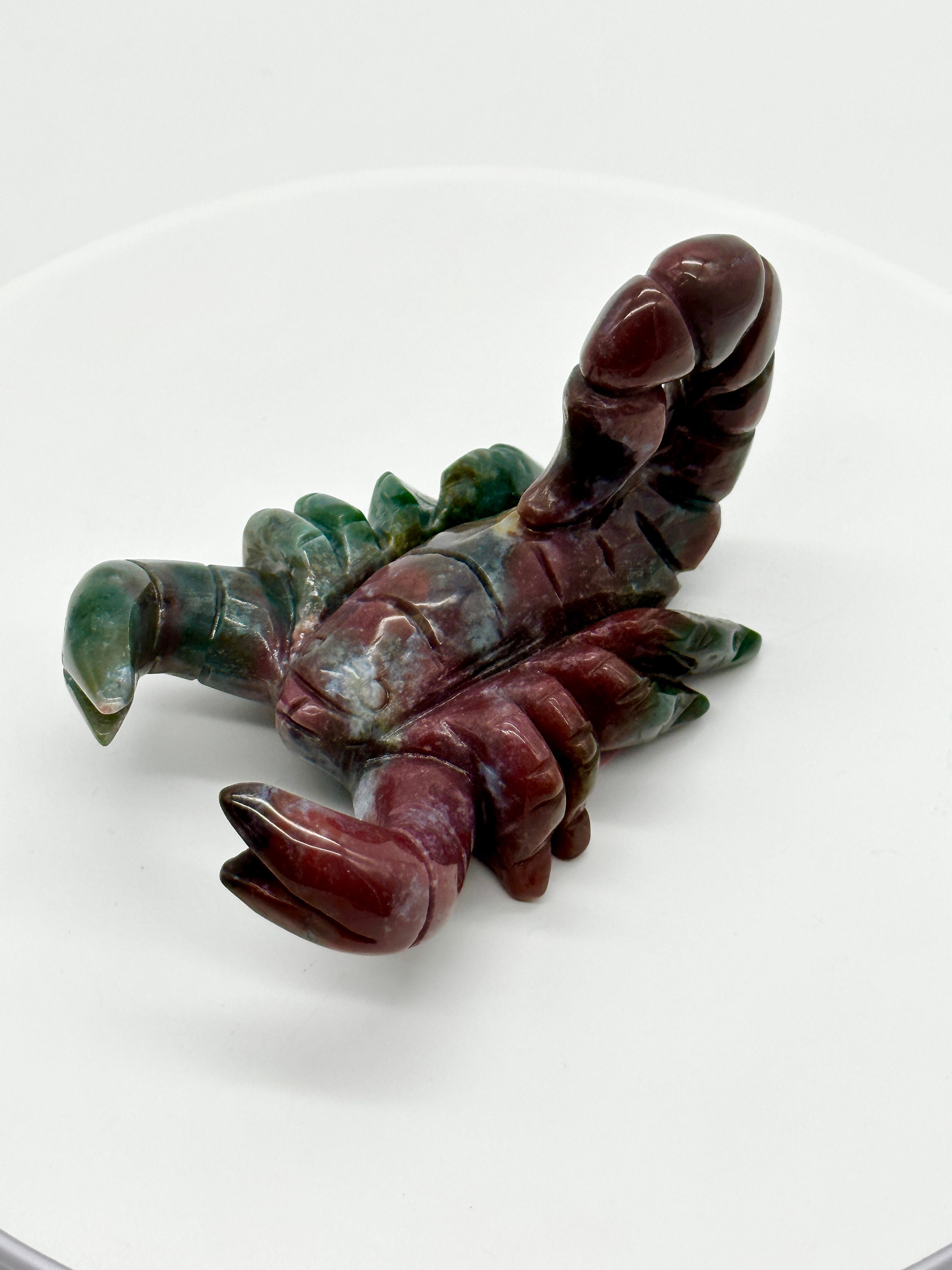 Ocean Jasper Scorpion Carving OJ Carving Ocean Jasper - Etsy