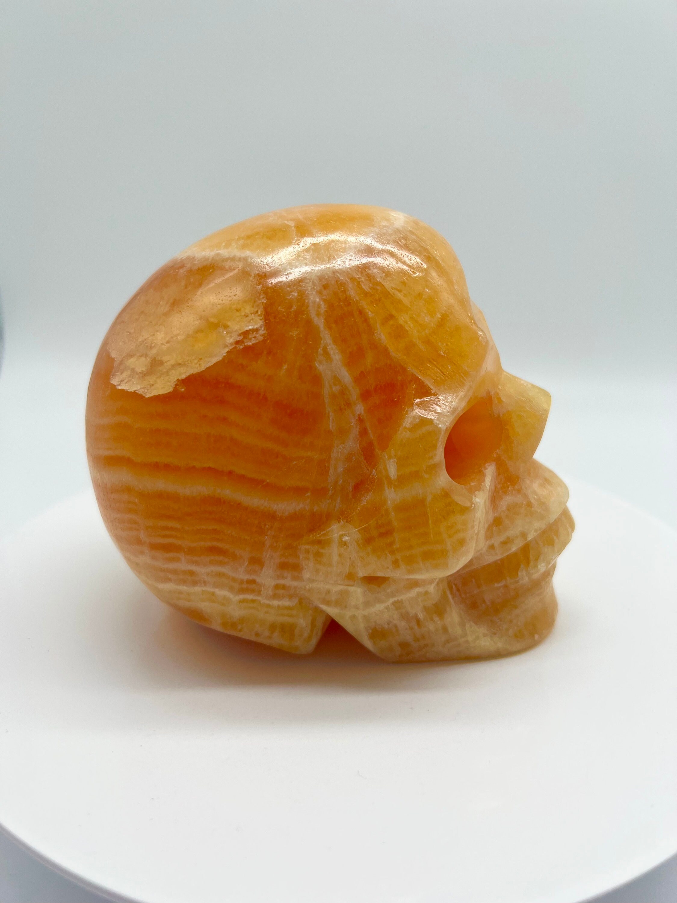 Yellow Calcite Skull Orange Calcite Skull 4 Inches Tall - Etsy