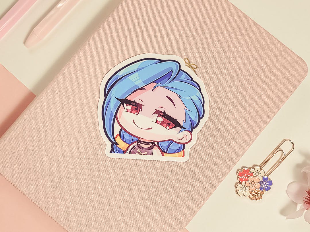 L O L Jinx Smug 3 Vinyl Sticker glossy Cute Stickers Laptop Sticker ...