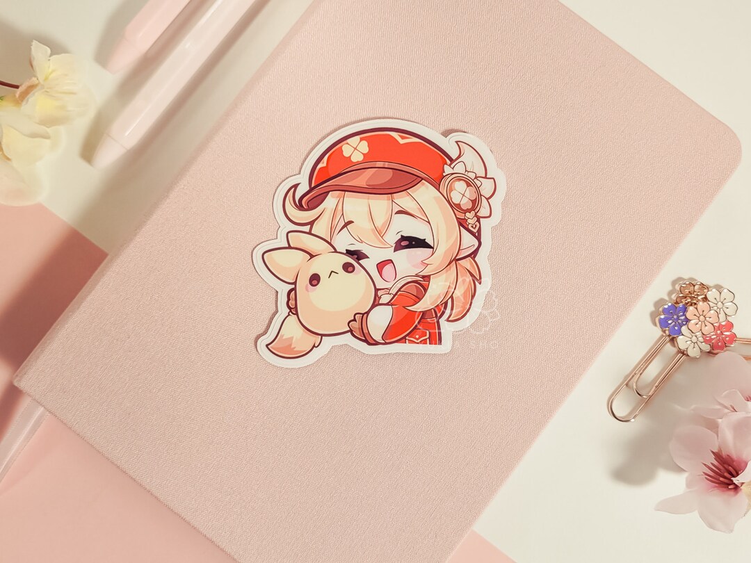 Genshin Impact Klee Hug 3" Vinyl Sticker | Cute Waterproof Genshin ...