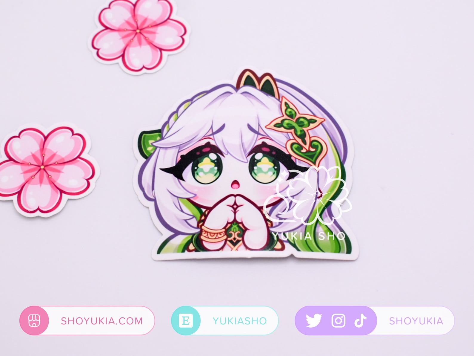 Genshin Impact Nahida 3 Vinyl Stickers Cute Die Cut - Etsy