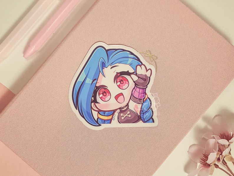 Jinx Vinyl Sticker Pack | Lol Decal for Laptop, Journal, Luggage and ...
