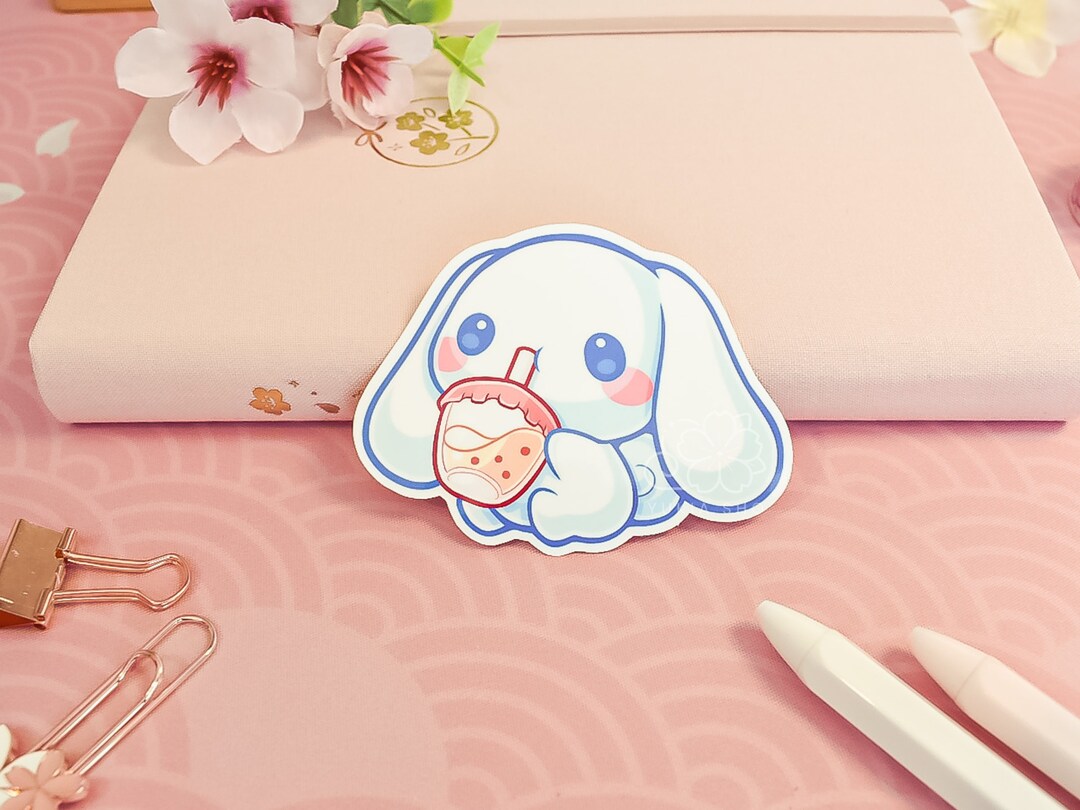 Kawaii Cinna Roll Sip 3 Vinyl Stickers Cute Die Cut Sticker Laptop ...