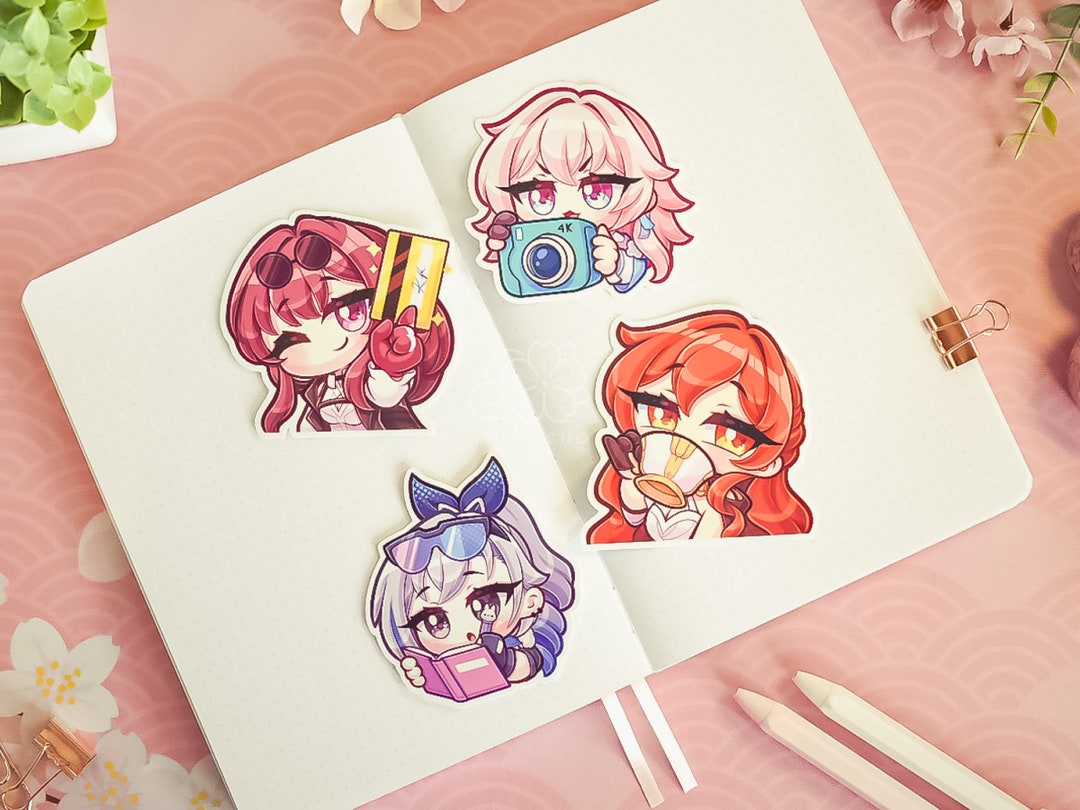 Honkai: Star Rail 3 Vinyl Sticker Pack Cute Die Cut Sticker Laptop ...