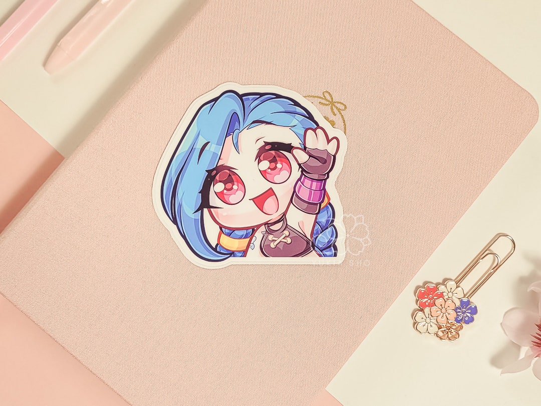 L O L Jinx Wave 3" Vinyl Sticker | Cute Stickers | Laptop Sticker ...