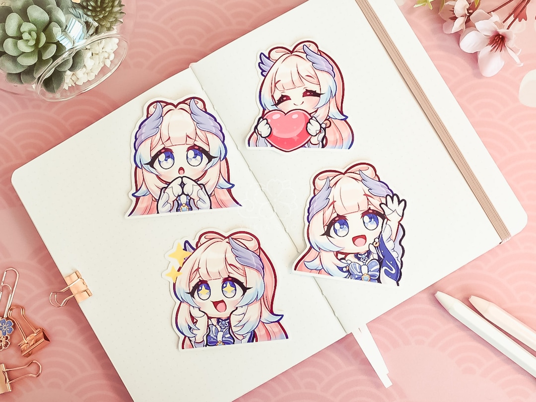 Kokomi 3" Vinyl Stickers | Genshin Impact Decal for Laptop, Luggage and ...