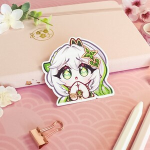 Genshin Impact Nahida 3 Vinyl Stickers Cute Die Cut Sticker Laptop ...