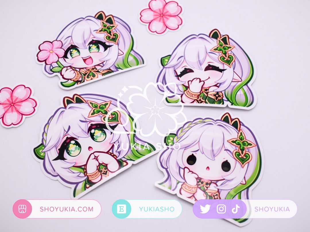 Genshin Impact Nahida 3 Vinyl Stickers Cute Die Cut - Etsy