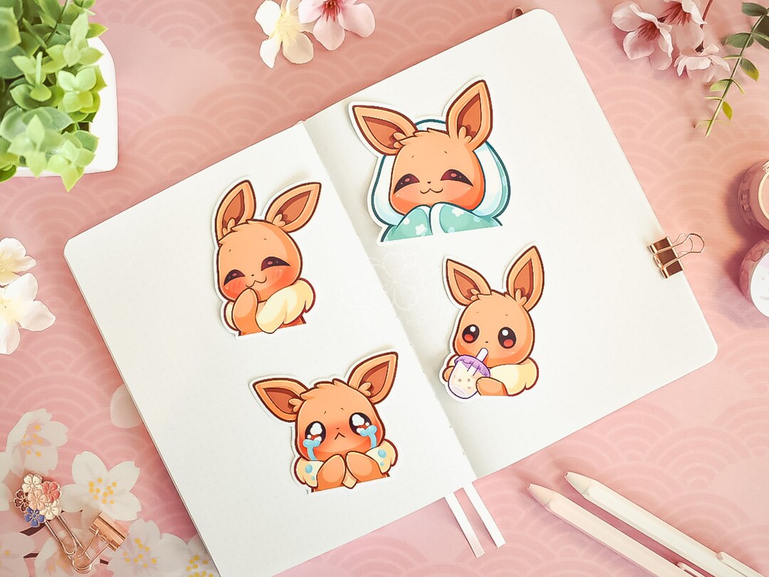 PKMN Eevee 3 Vinyl Sticker Pack Cute Stickers Laptop Sticker Decal Lol ...