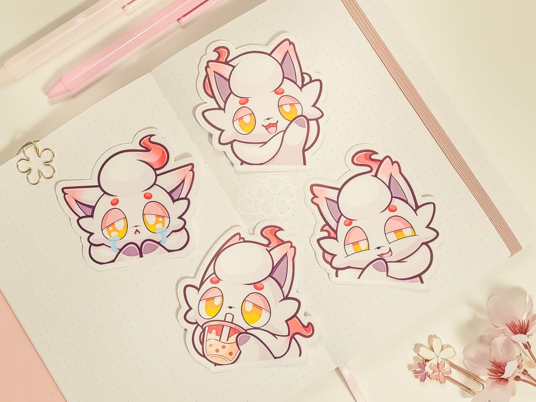PKMN Hisu Zoru Vinyl Sticker Pack | Anime Waterproof Decal - Etsy