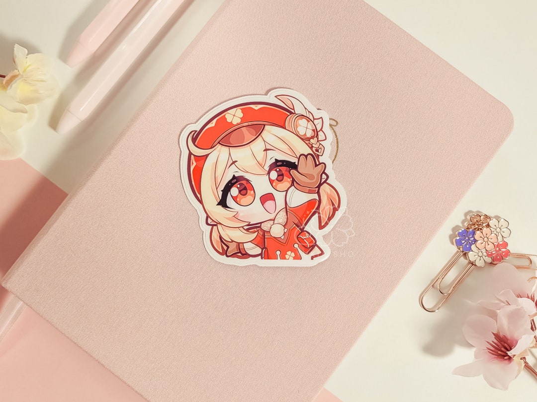 Genshin Impact Klee Wave 3 Vinyl Sticker glossy Cute Die Cut Sticker ...