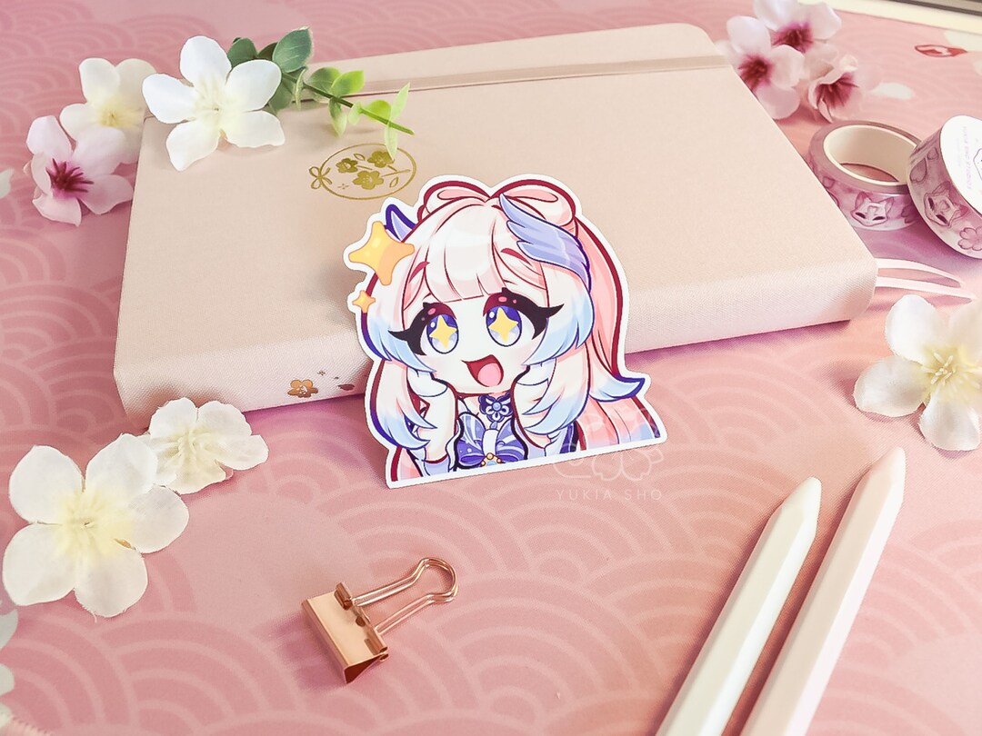 Genshin Impact Kokomi Wow 3 Vinyl Sticker Cute Die Cut - Etsy