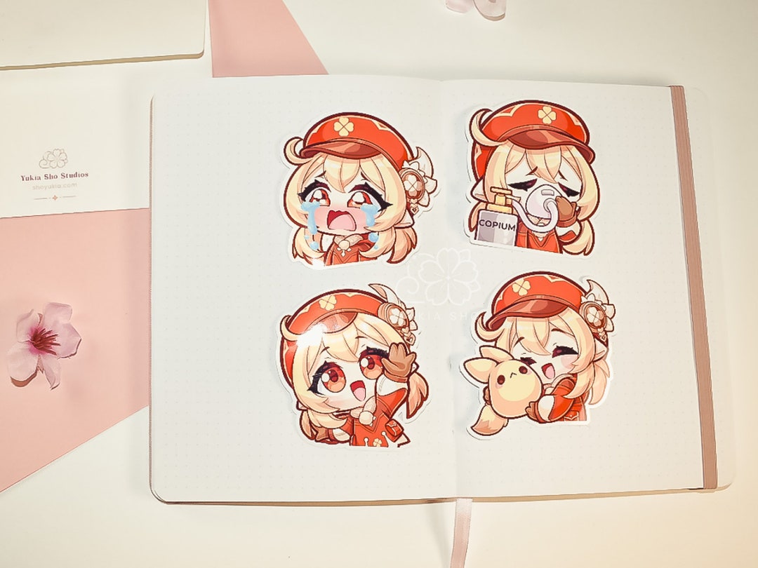 Genshin Impact Klee 3 Vinyl Stickers Cute Die Cut Sticker Laptop ...