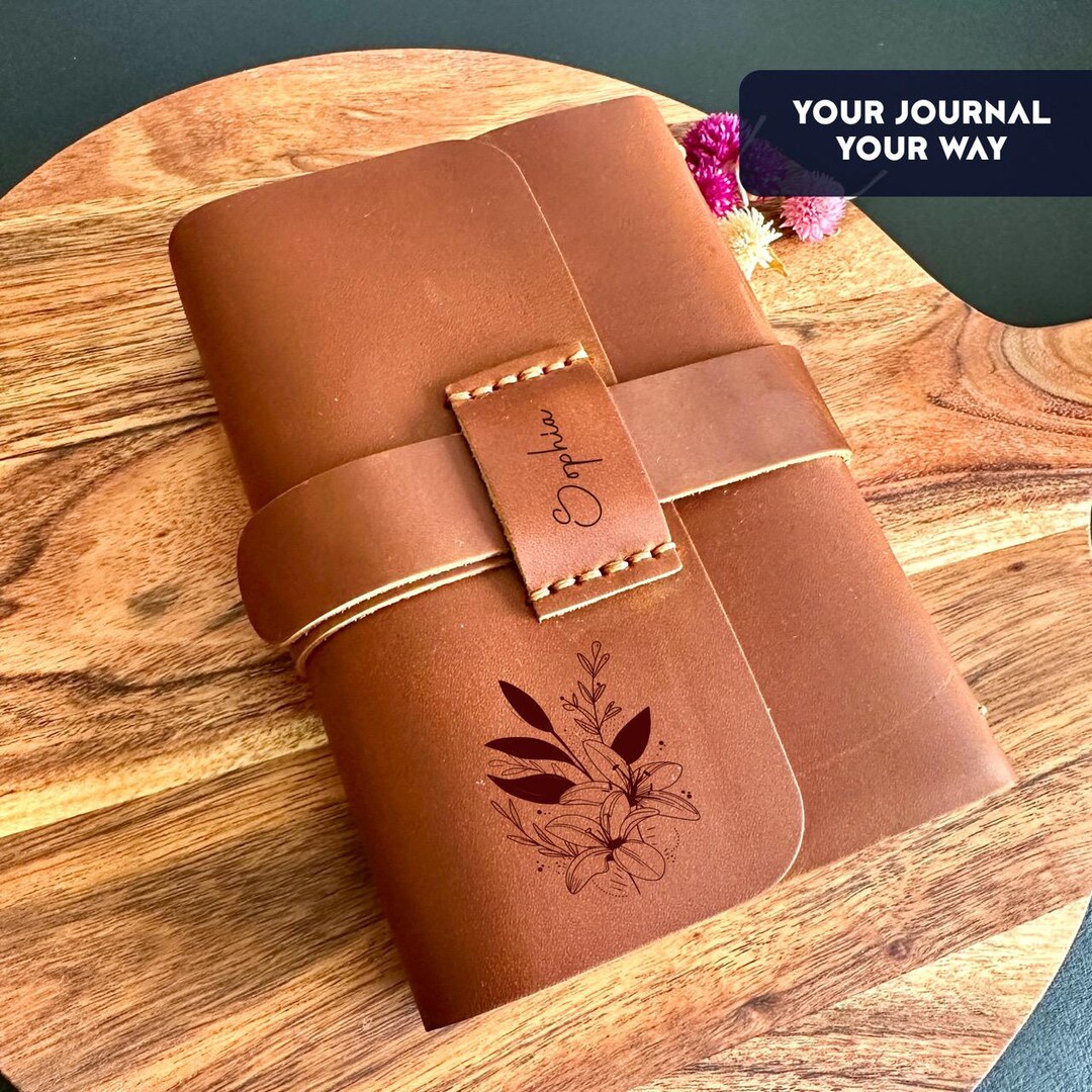 Personalised Birth Month Journal Notebook • Leather Journal • Birth ...