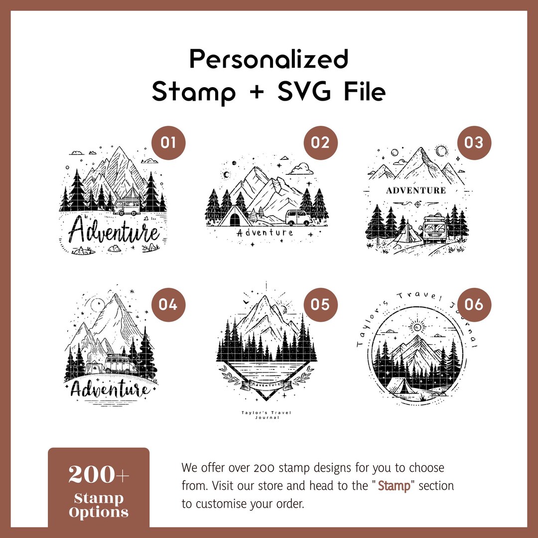 Travel Adventure SVG Stamp, Explorer Silhouette for Journal Engraving ...