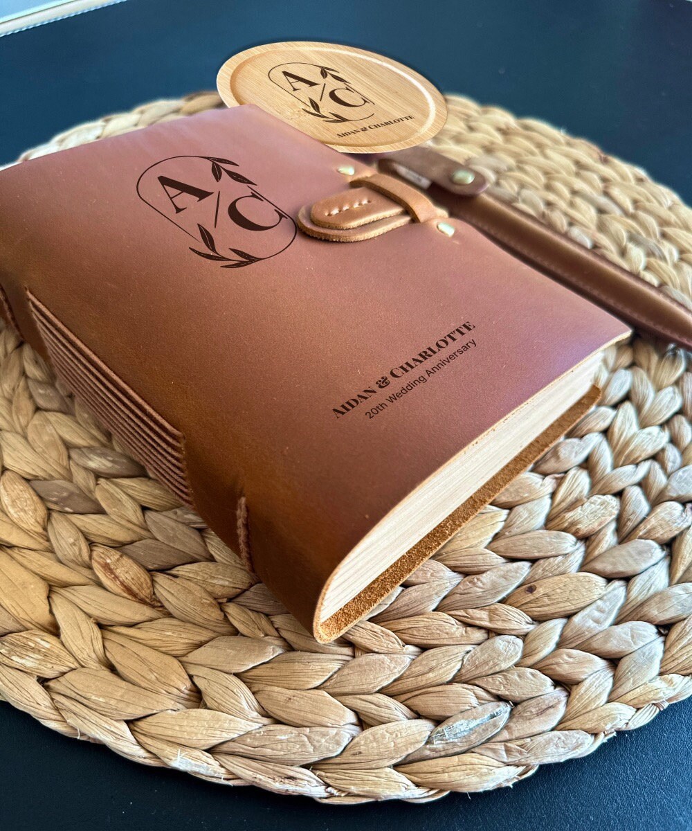 The Premium Handcrafted Leather Journal for Couples, Anniversaries ...