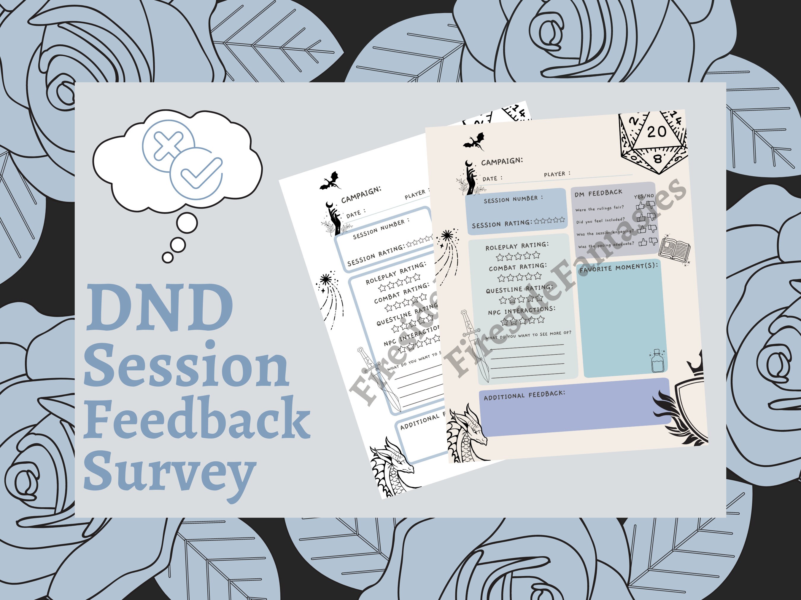 DND Session Feedback Survey to Improve Your Campaign for Dungeon ...