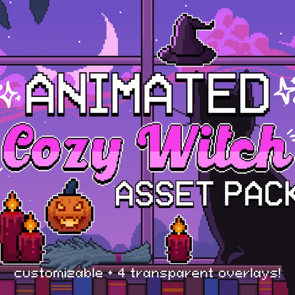 Pixel Witch Twitch Overlay - Etsy
