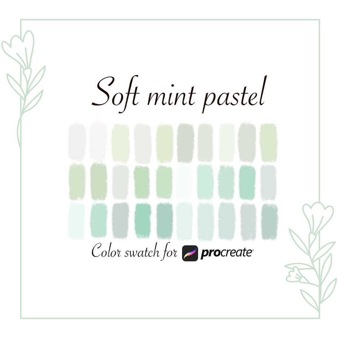 Mint Green Color Swatches