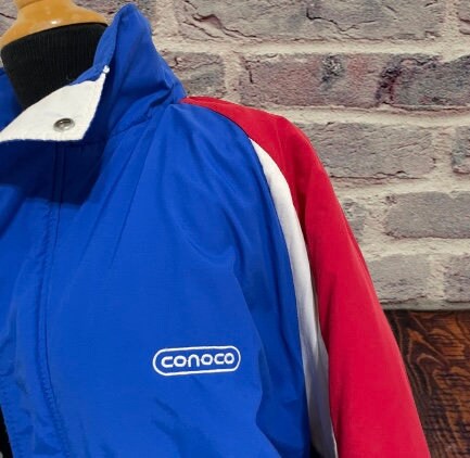 Vintage Mens Conoco Safety Jacket Red White Blue Size Large - Etsy