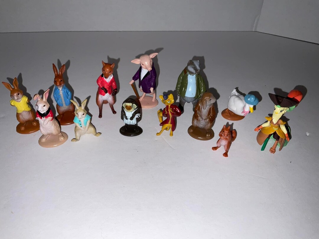 Lot of Peter Rabbit Toys Cake Toppers Rubber Toys - Etsy