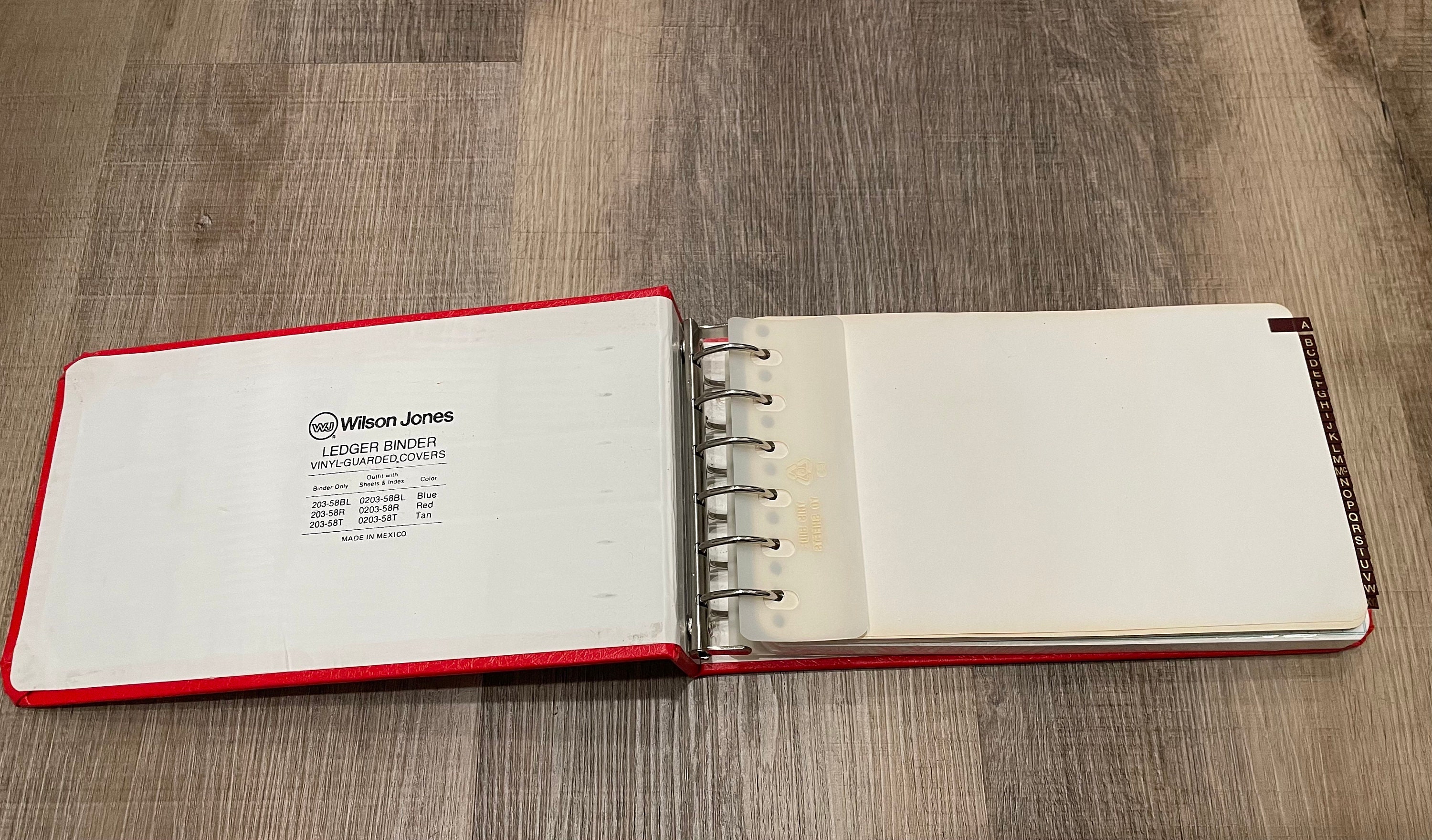 Vintage Wilson Jones Red Ledger Binder Journal Notebook - Etsy