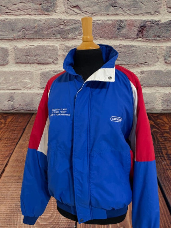 Vintage Mens Conoco Safety Jacket Red White Blue Size Large - Etsy