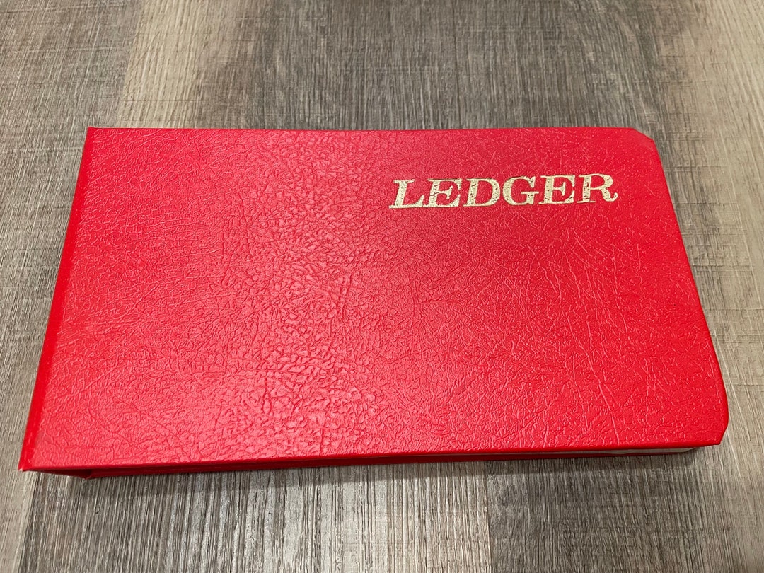 Vintage Wilson Jones Red Ledger Binder Journal Notebook - Etsy