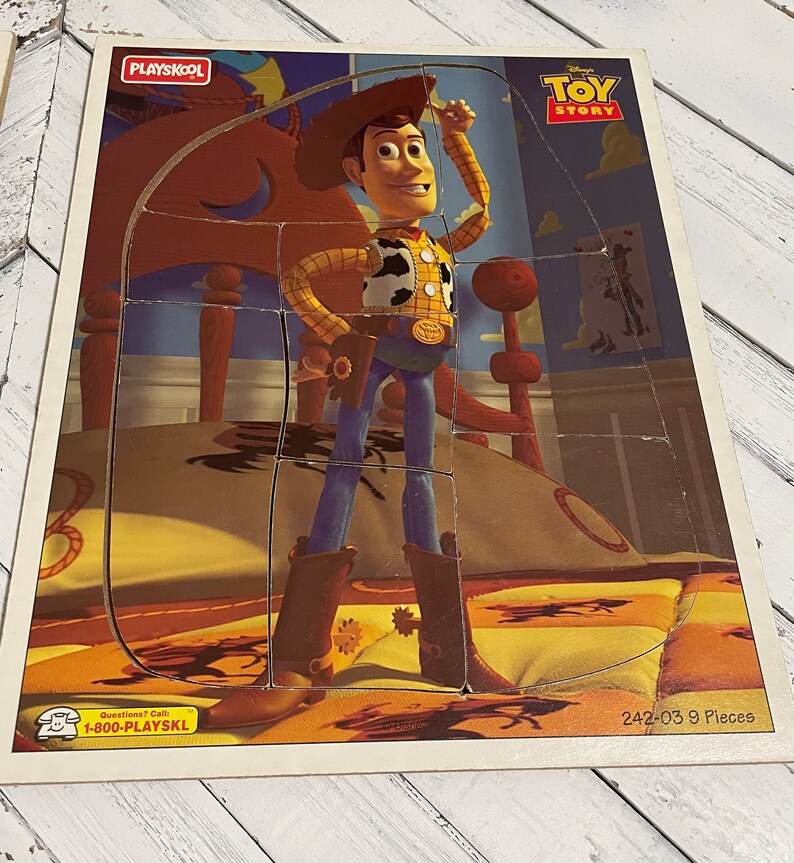 Vintage Disney Toy Story Buzz Lightyear and Woody Puzzles - Etsy