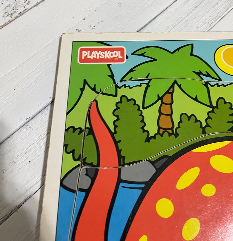 Vintage Playskool Land Before Time Dinosaur Puzzle - Etsy