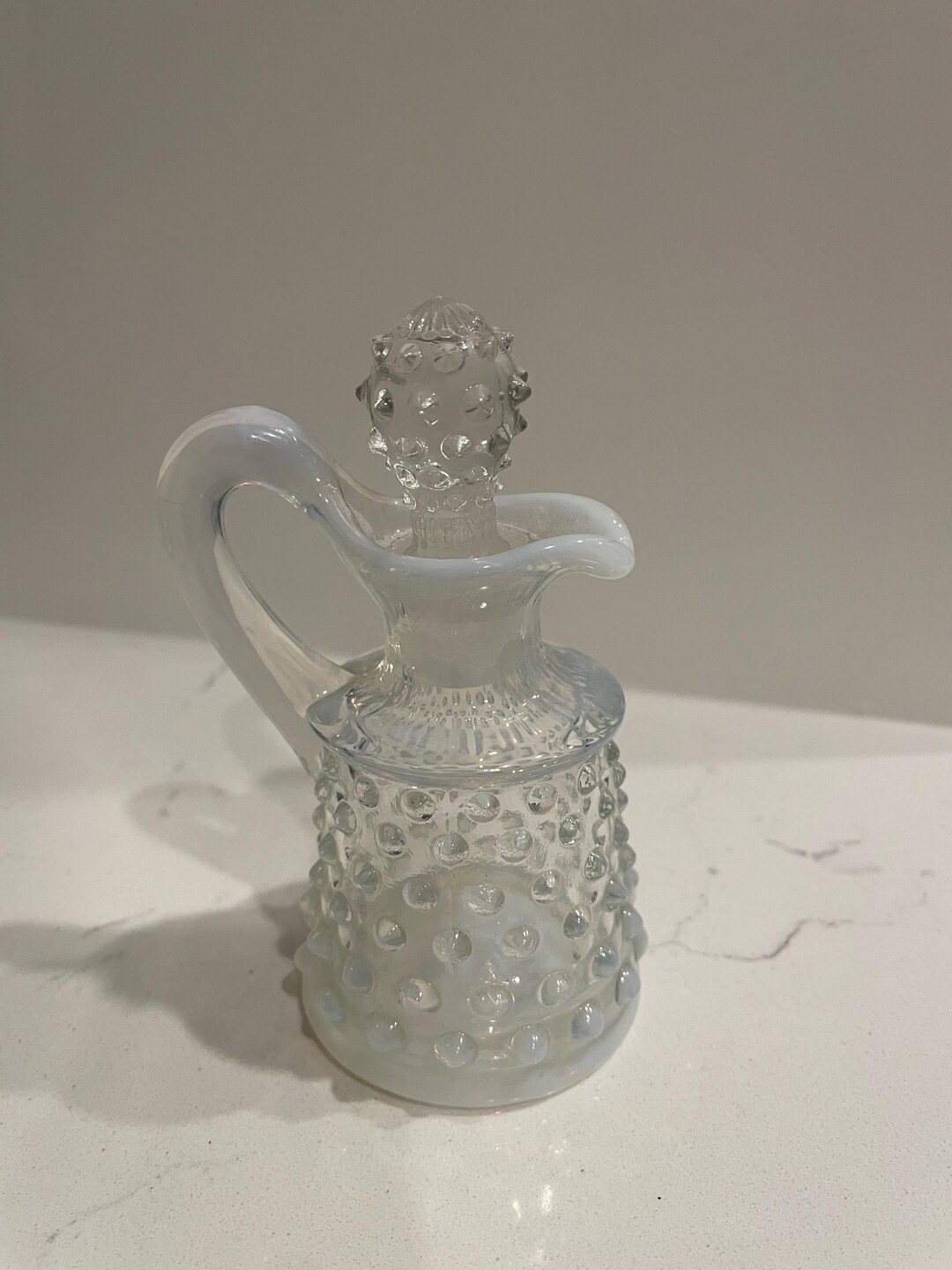 Vintage Glass Fenton Hobnail Mini Cruet - Etsy