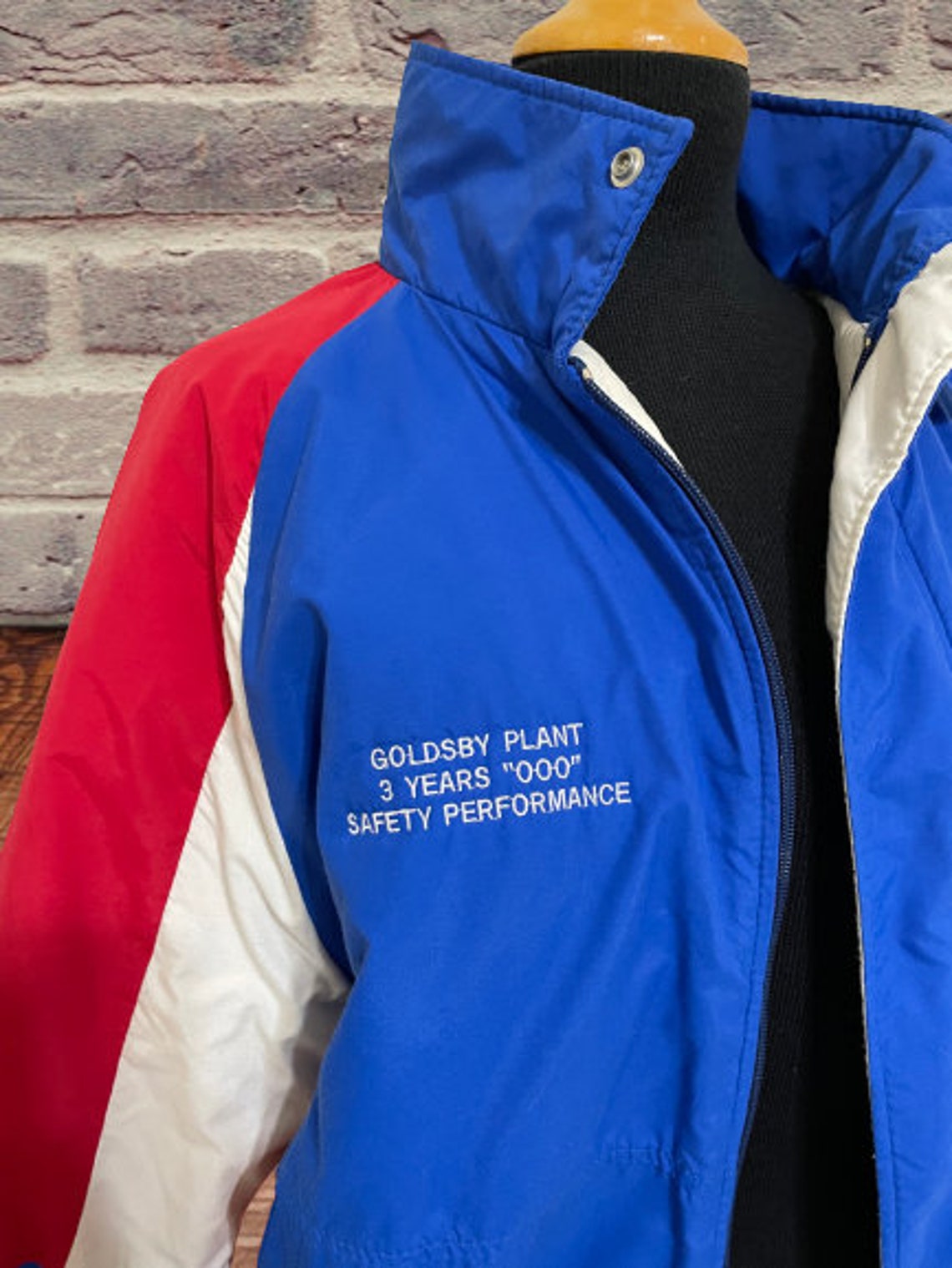 Vintage Mens Conoco Safety Jacket Red White Blue Size Large - Etsy