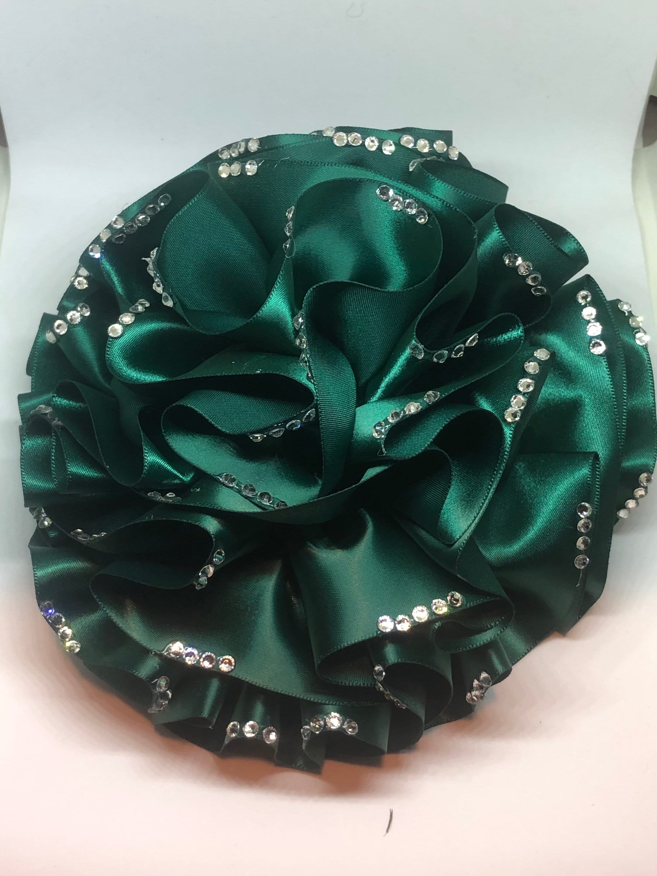 Dark Green Flower Pin - Etsy