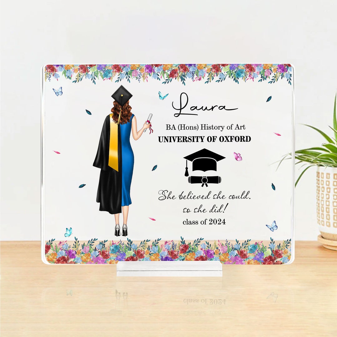 Personalized Graduation Plaque Sign, Congrats Grad Plaque Sign ...