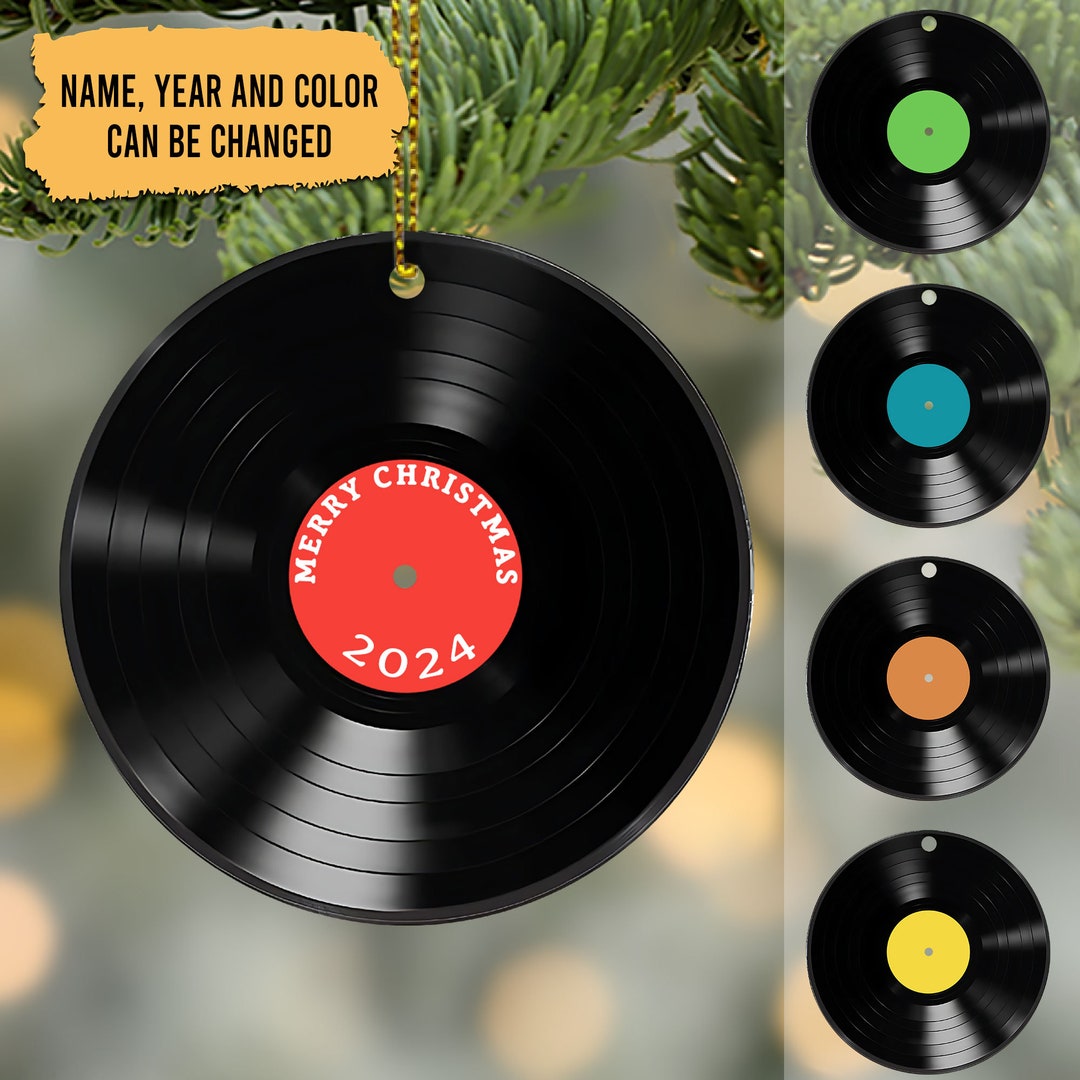 Personalized Vinyl Record Christmas Ornament: Custom Song Gift - Etsy