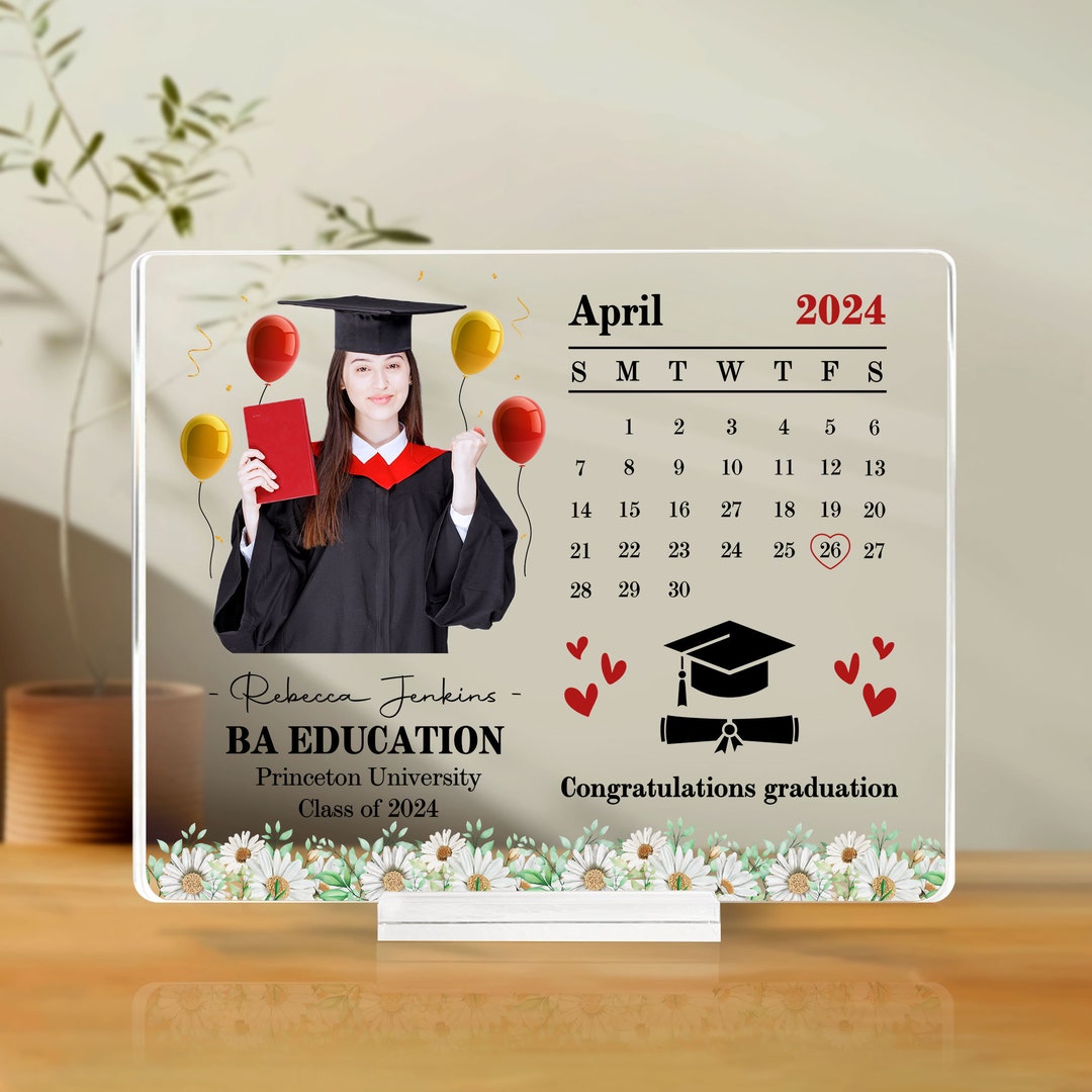 Personalized Congrats Grad Gift Acrylic Plaque, Graduation Plaque, New ...