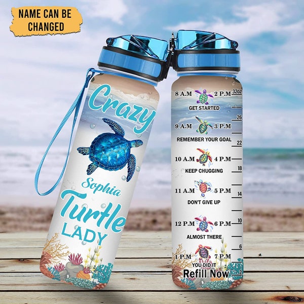 Motivational Water Bottle With Time Marker - Etsy