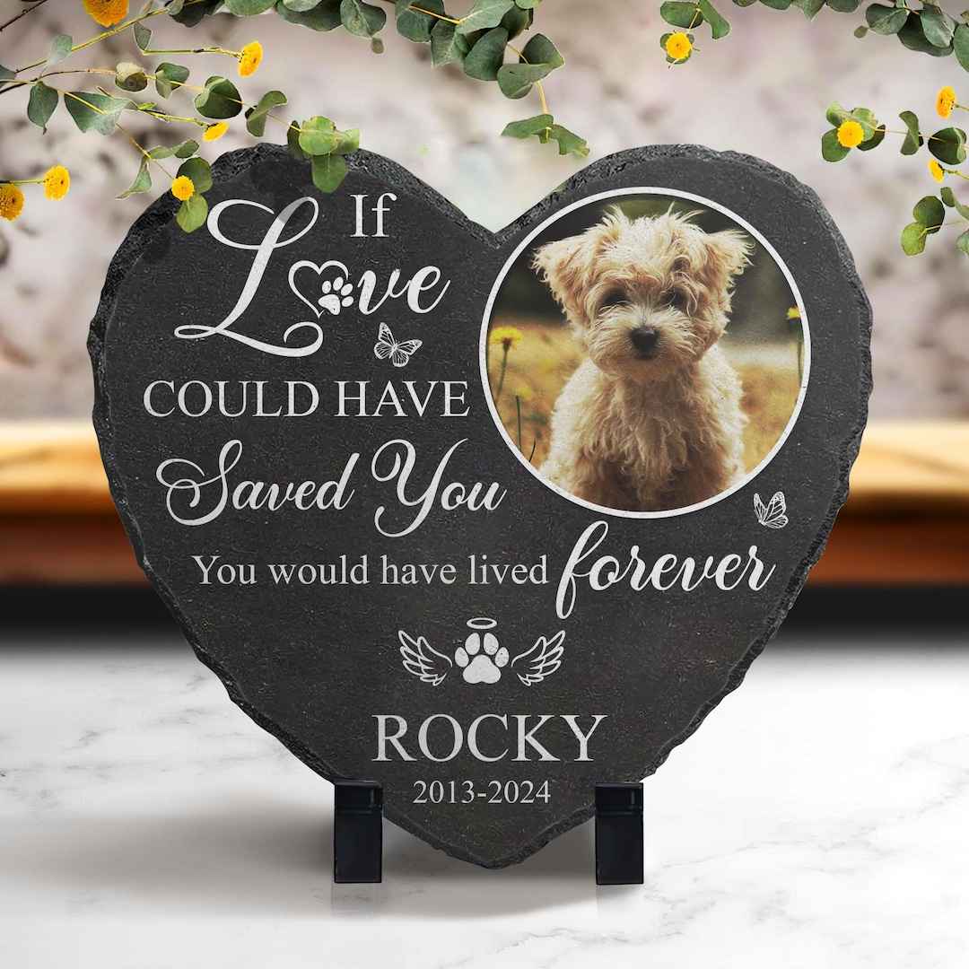 Personalized Pet Memorial Stone: Custom Dog Sympathy Gift - Etsy