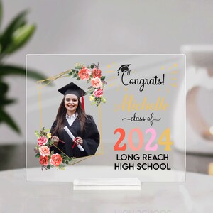 Personalized Graduation Plaque, Congrats Grad Gift Acrylic Plaque, New ...